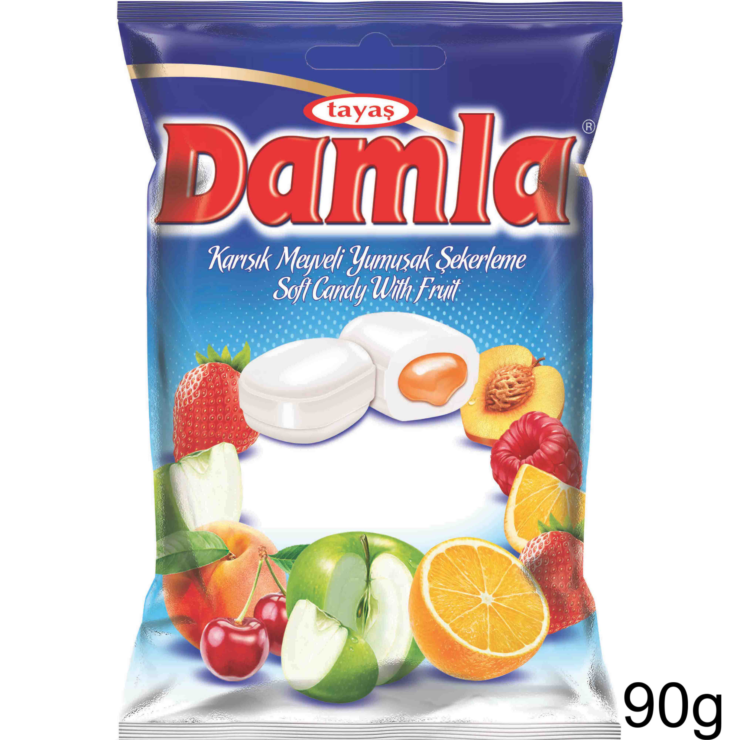 Tayas 90g Damla Fruits Mix 24ks/kar - TuyenG