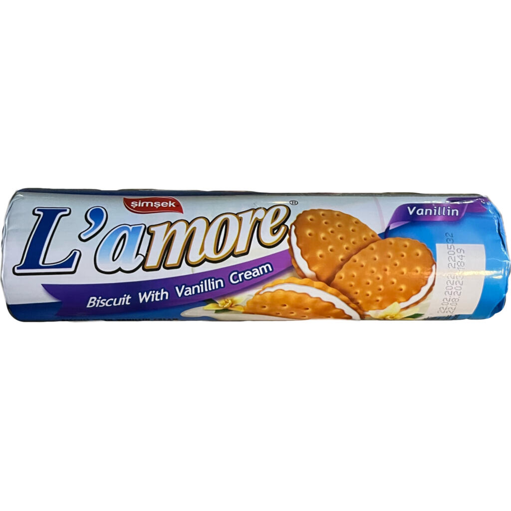 SIMSEK L'amore Sandwich Biscuit With Vanillin Cream 24x150g - TuyenG