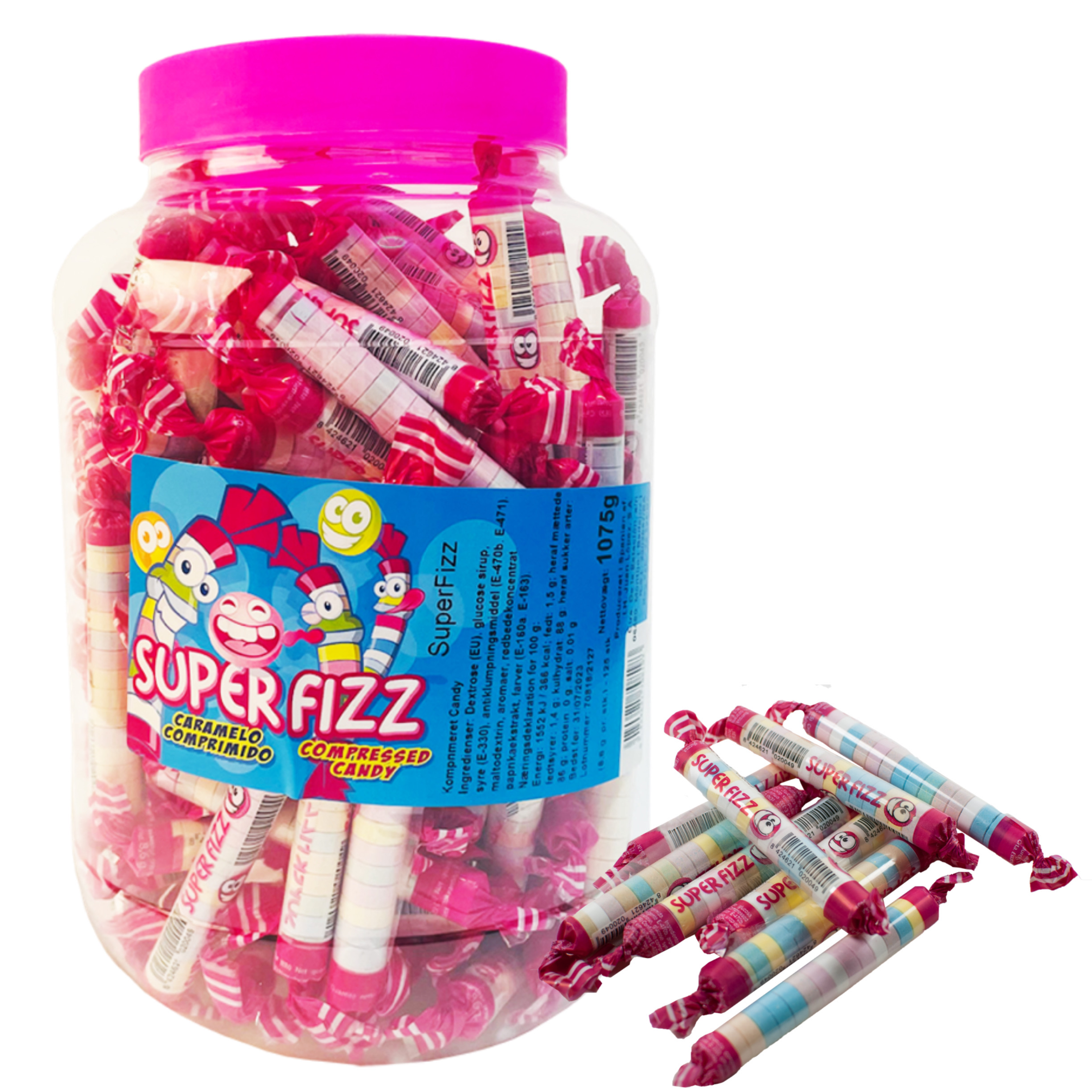 Super Fizz Caeamelo Comprimido, Compressed Candy 125x8,8g - TuyenG