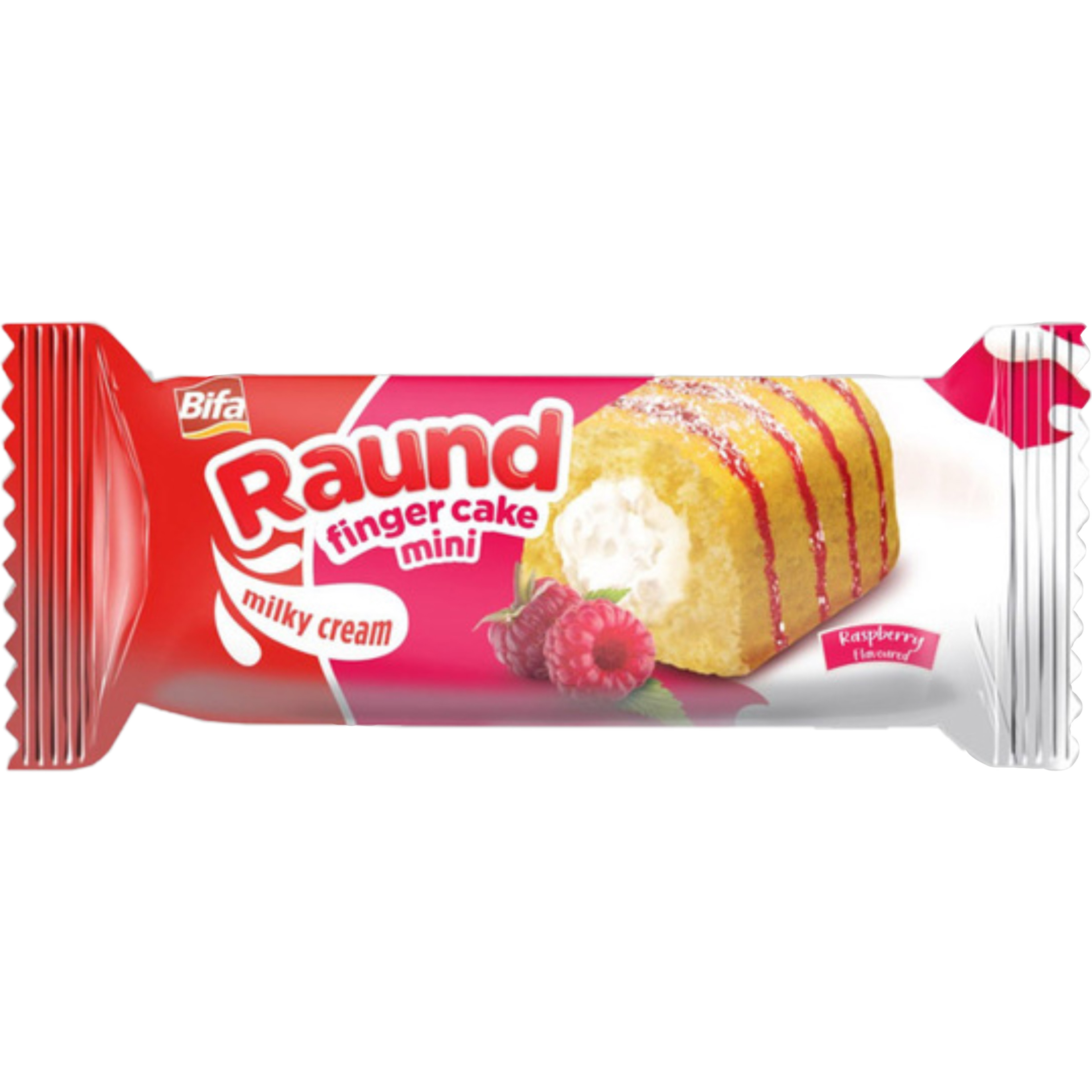 BIFA Raund Finger Cake Mini Raspberry Flavored 24x22gz - TuyenG