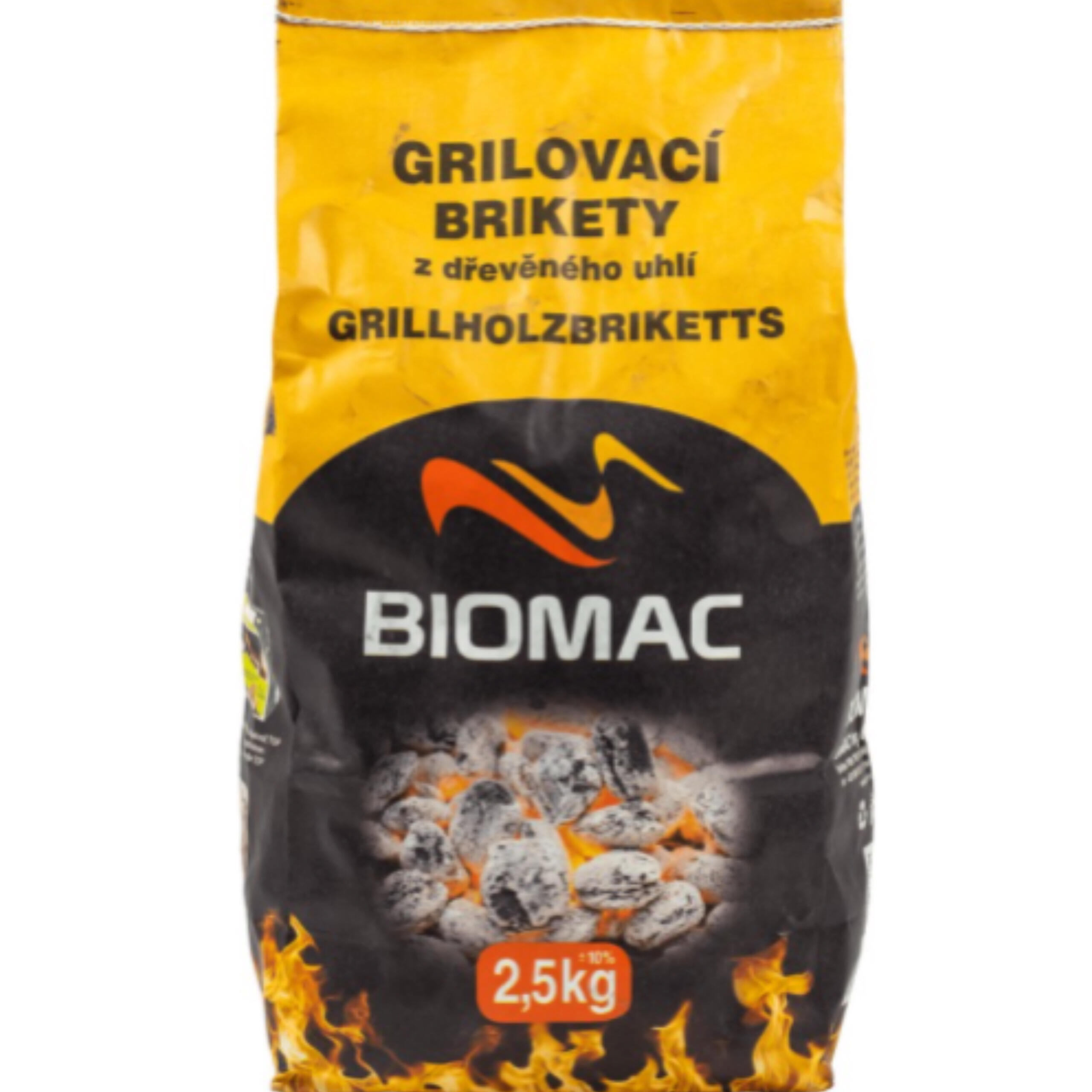 BIOMAC Grilovaci Brikety z dreveneho uhli 2,5kg - TuyenG