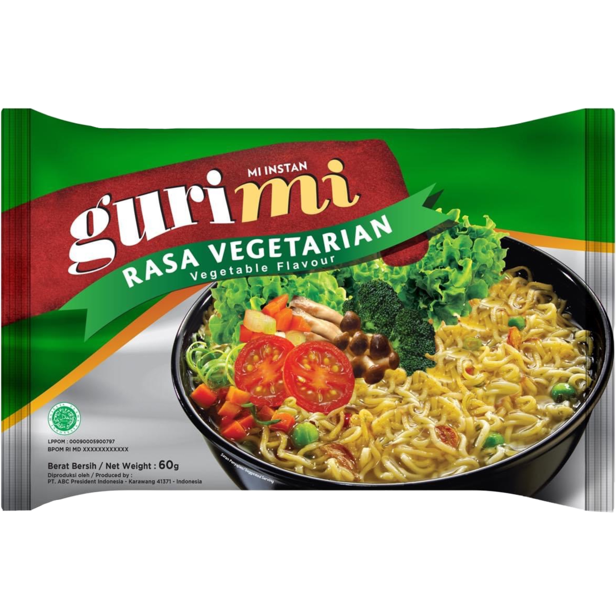 GURIMI Instant Noodles Vegetable Flavour 40x60g - TuyenG