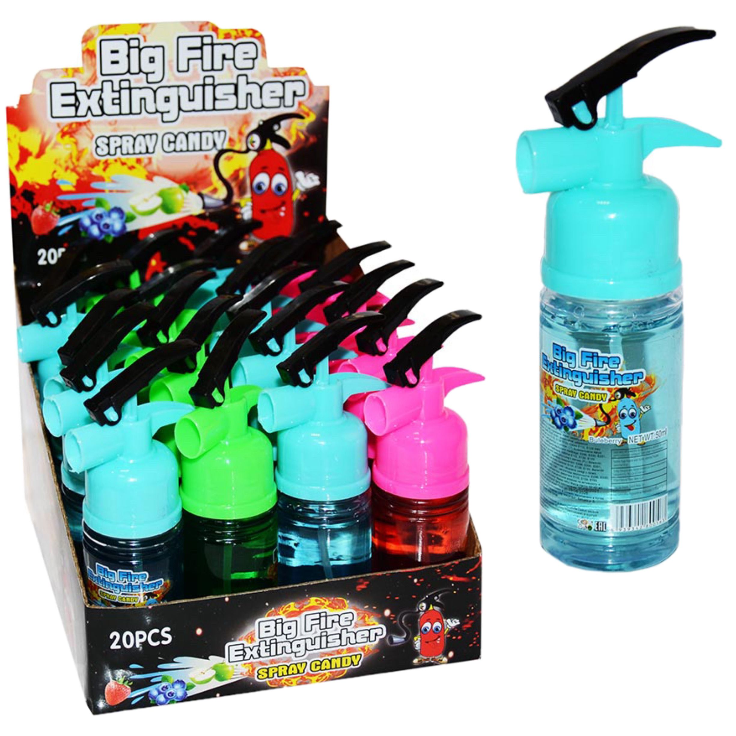 Big Fire Extinguisher Spray Candy 20x50ml - TuyenG