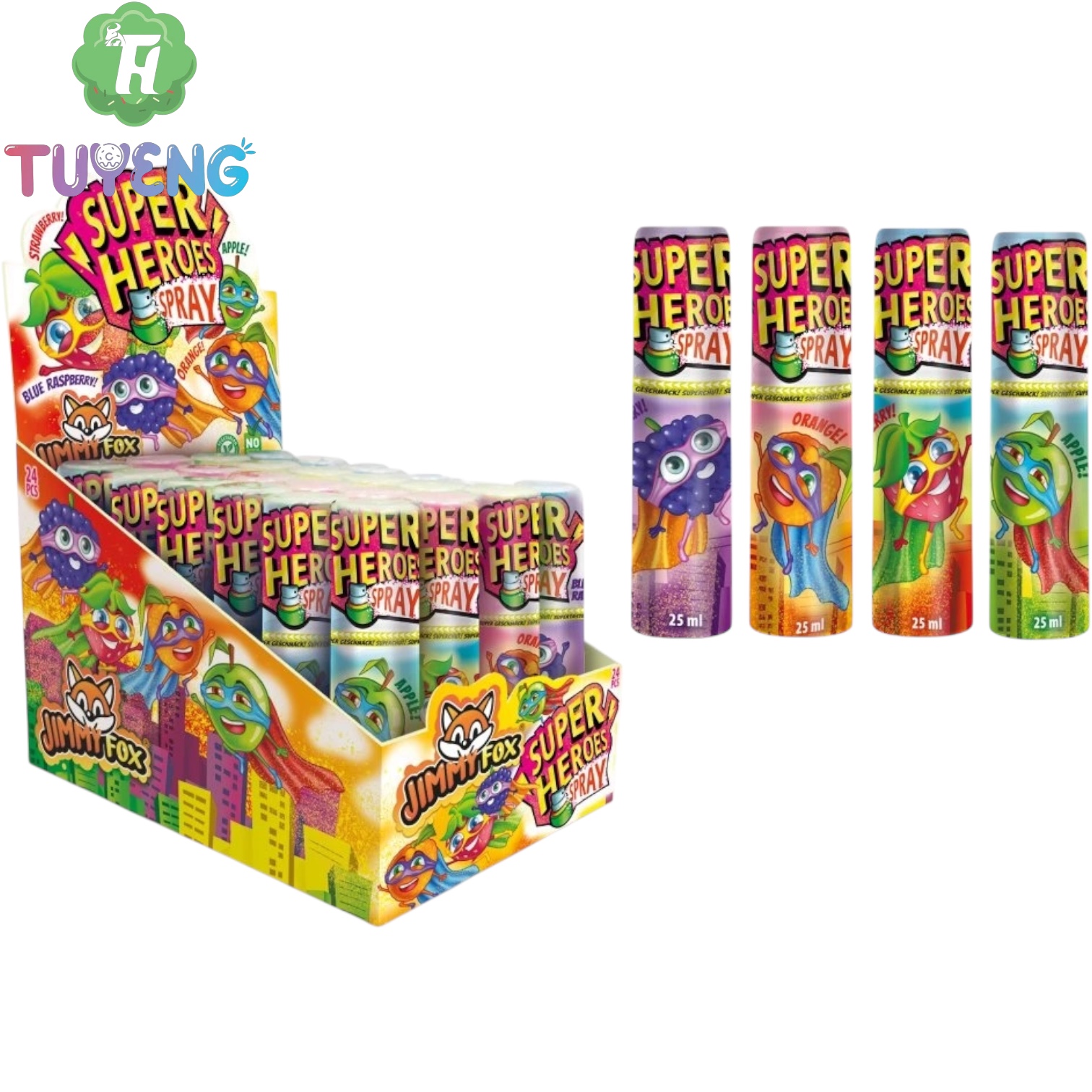 MP Jimmy Fox Super Heroes Spray 24x25ml - TuyenG