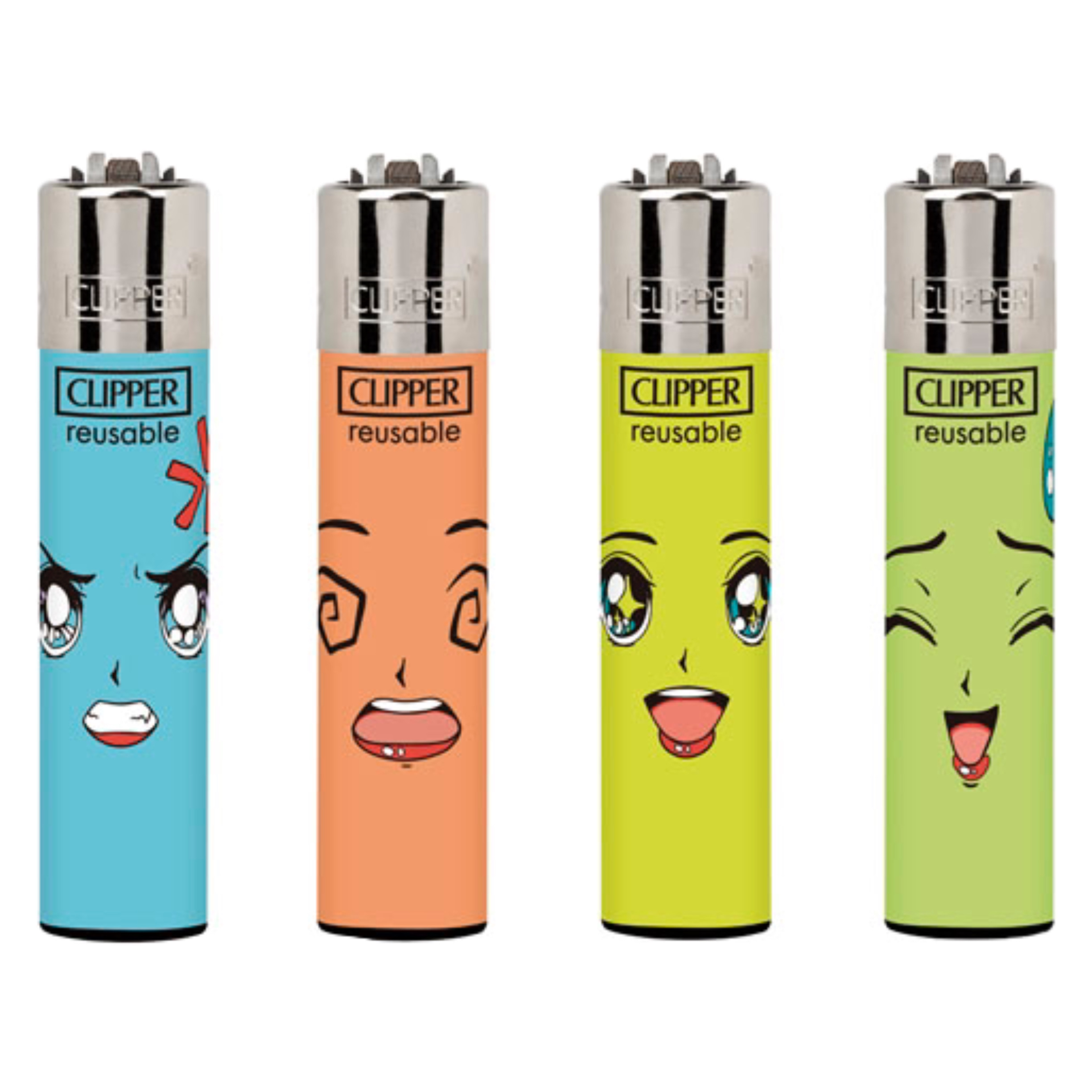 CLIPPER Reusable Manga Faces 24ks - TuyenG