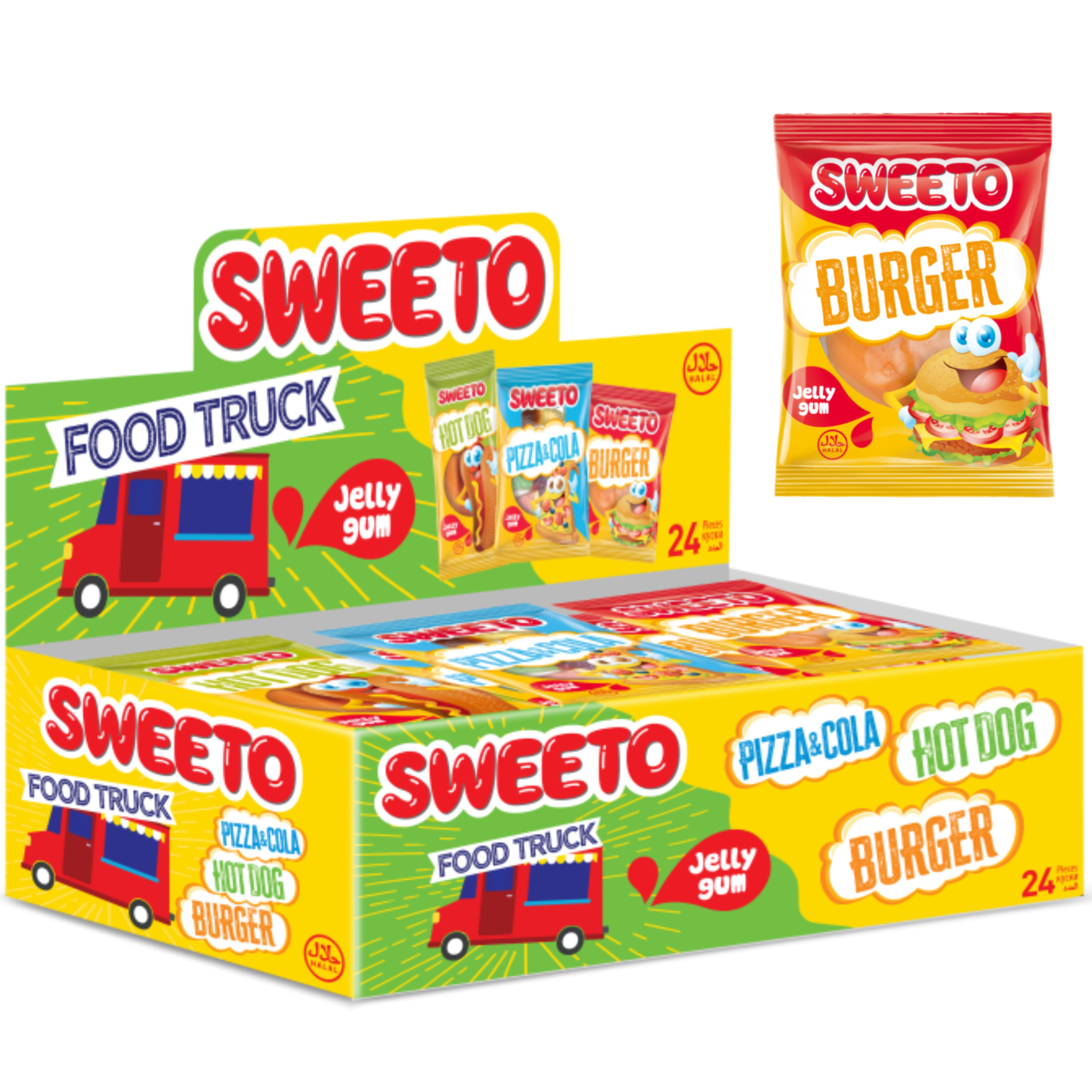 SWEETO Gummy Candy 24x30g - TuyenG