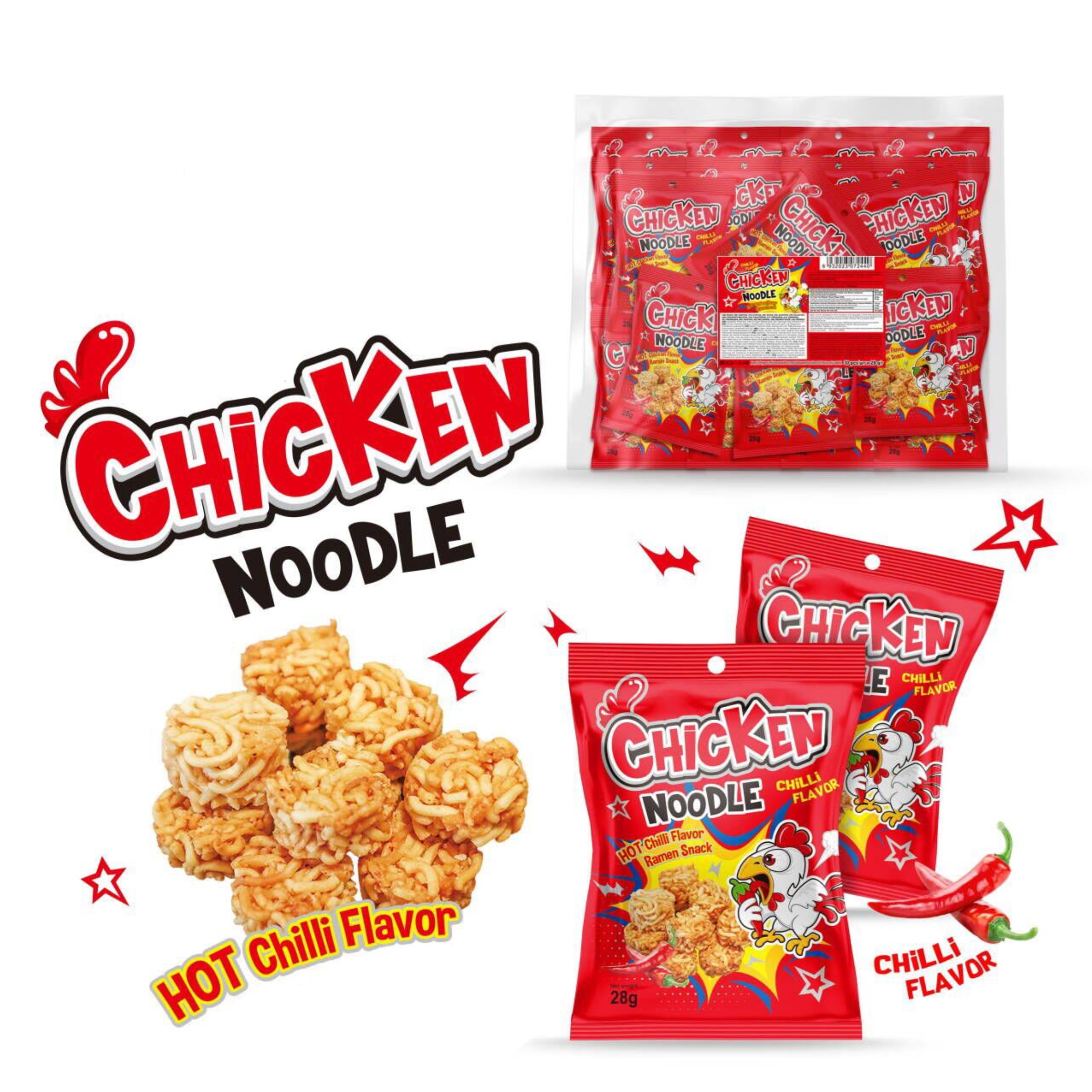 Noodle Snack Chicken Chilli Flavor 30x28g - TuyenG