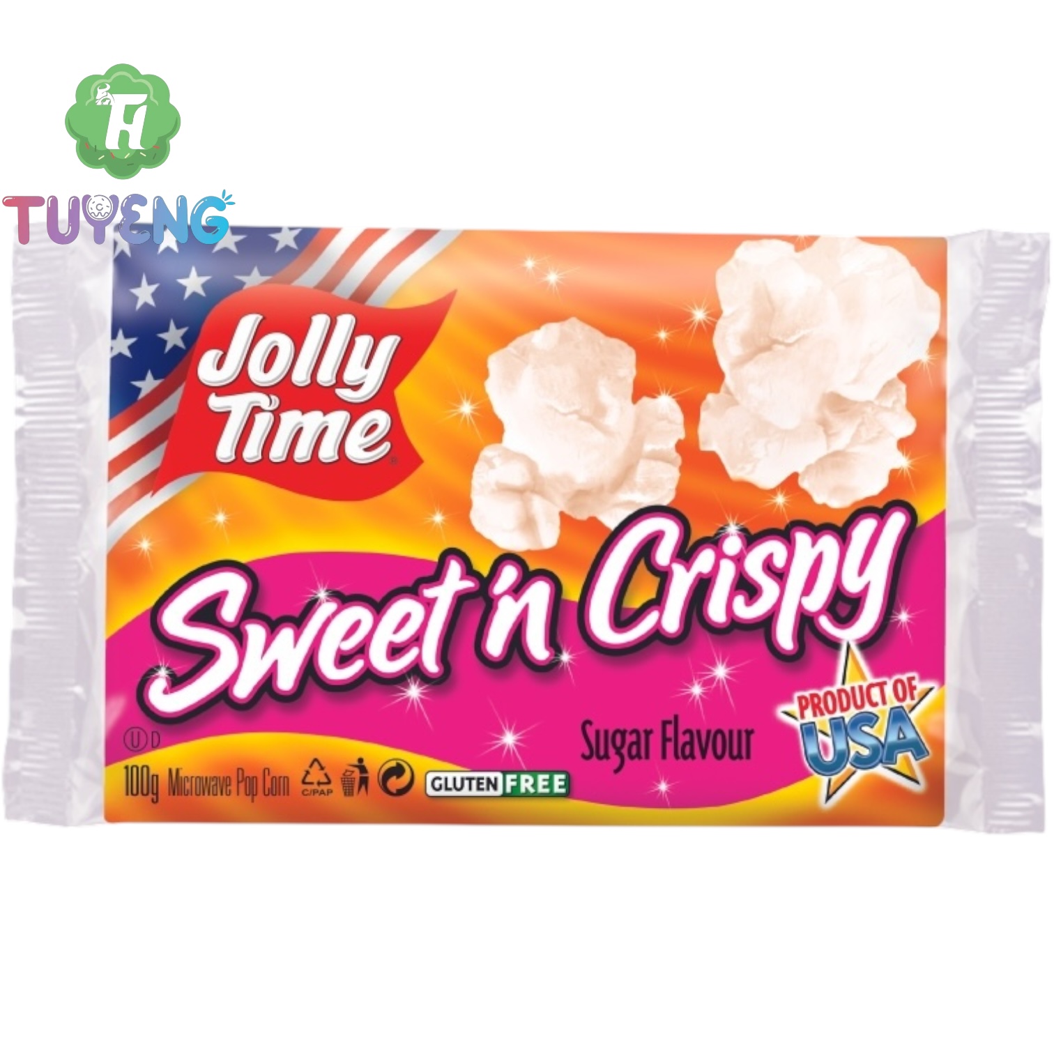 Jolly Time Popcorn Sweet'n Crispy 18x100g - TuyenG