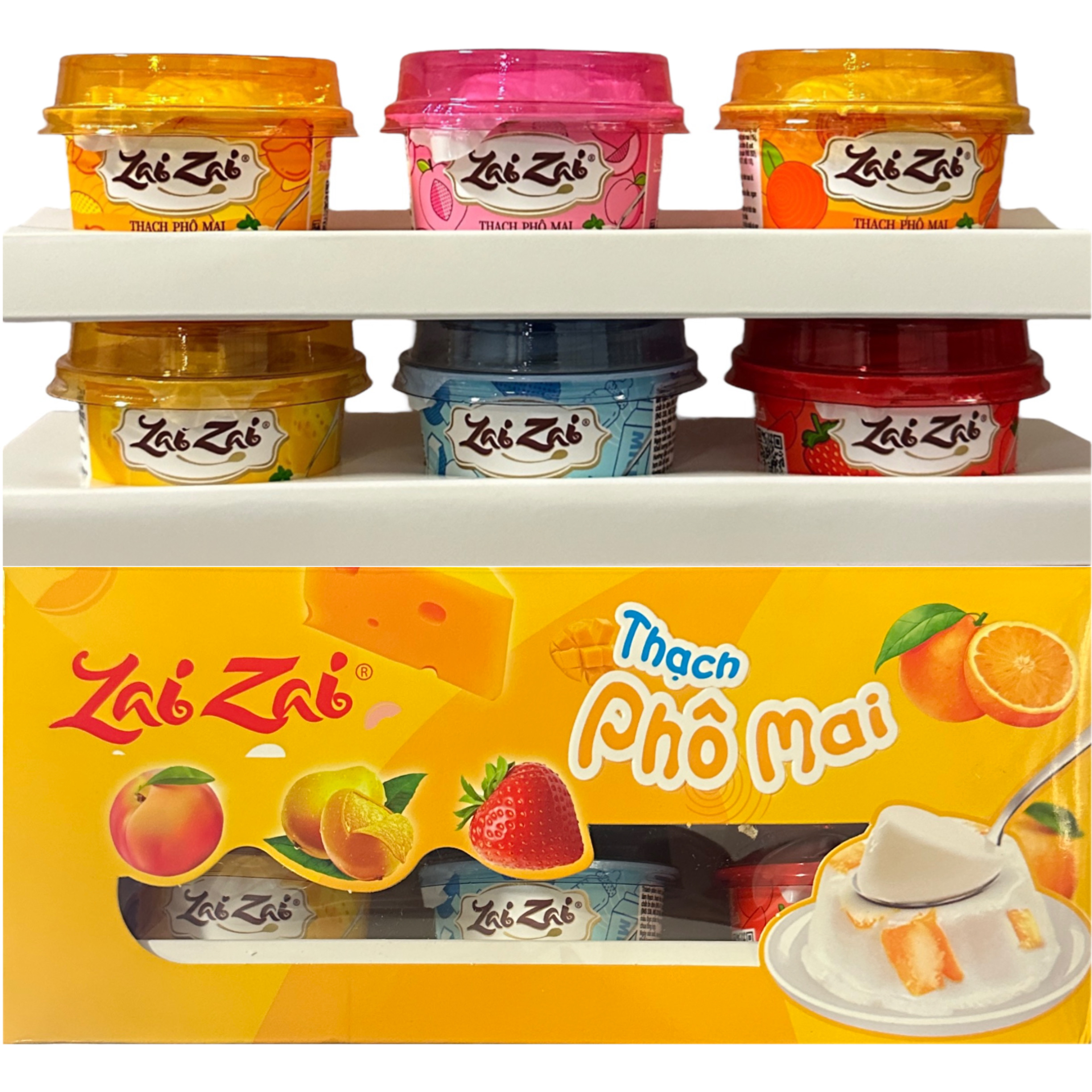 ZAIZAI Thạch Phô Mai 12x420g - TuyenG