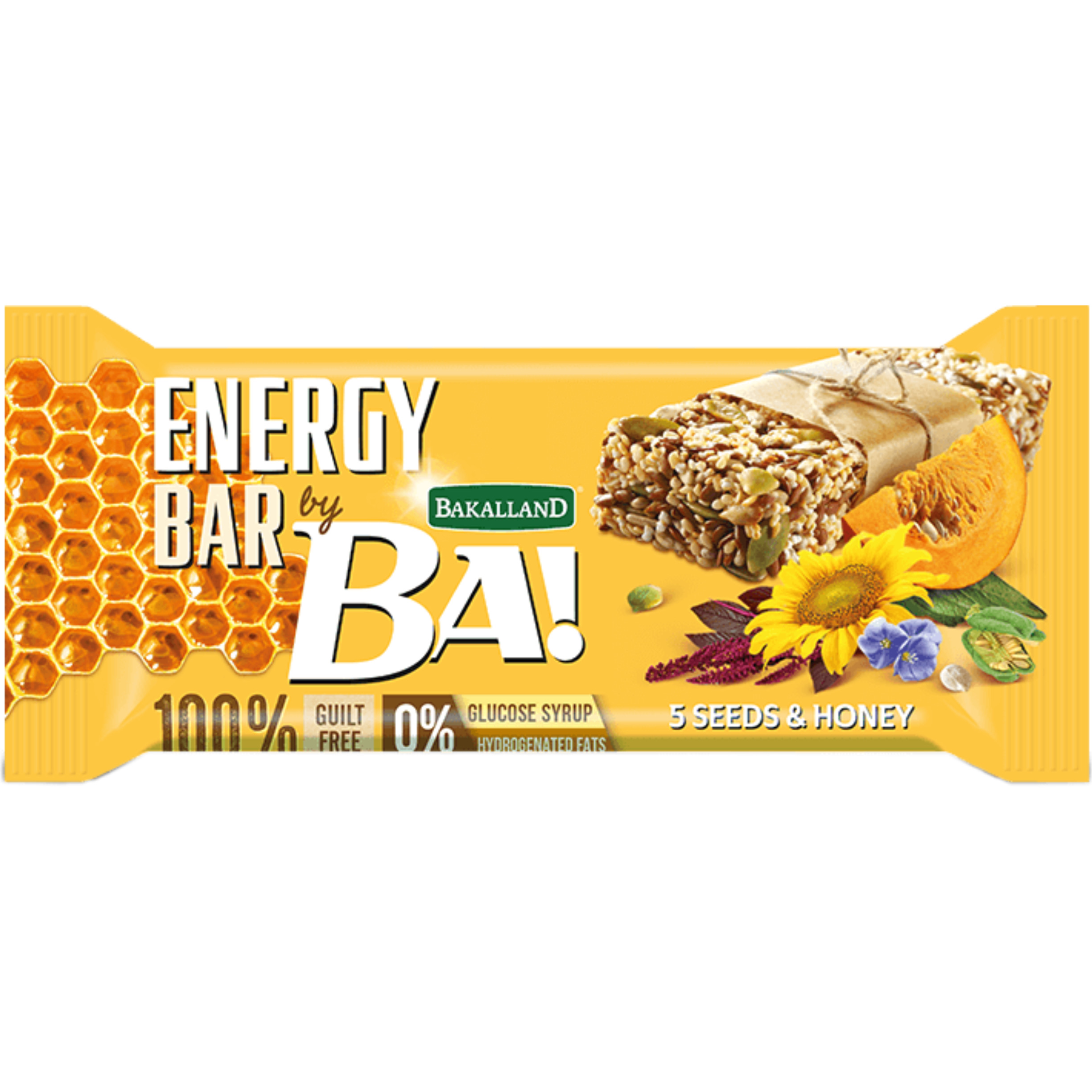 BA! Energy Bar 5 Seeds& Honey 25x40g - TuyenG
