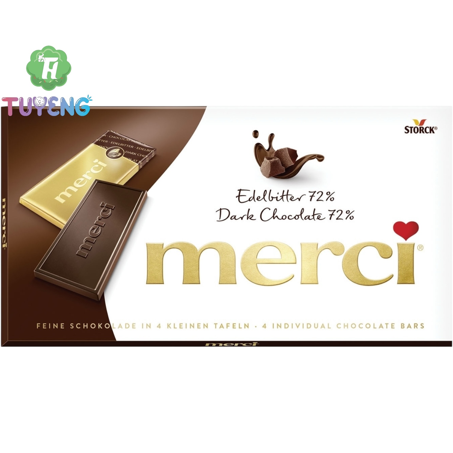 MERCI Dark Chocolate 72% 15x100g - TuyenG