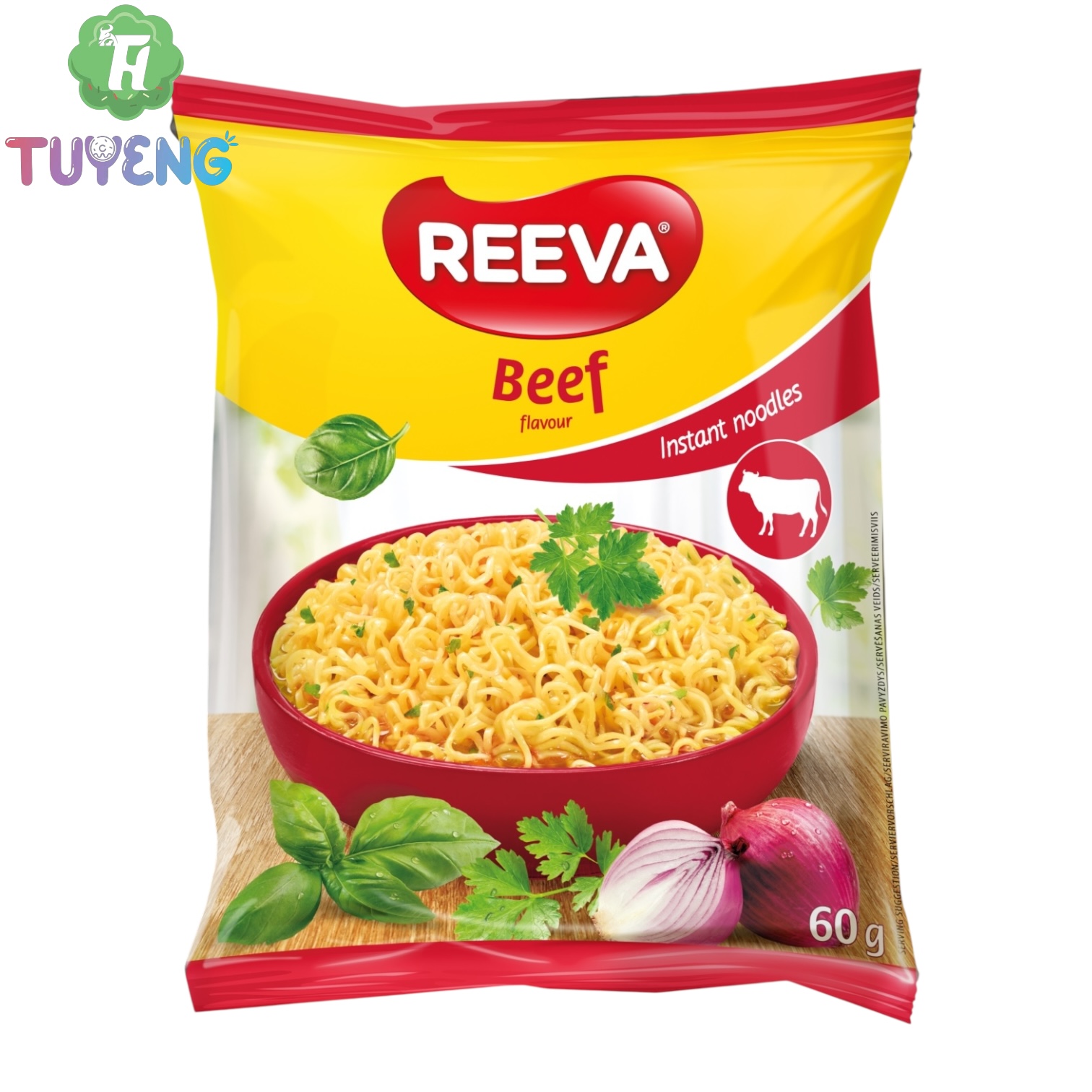 REEVA 60g Instant Noodles Beef (60) - TuyenG