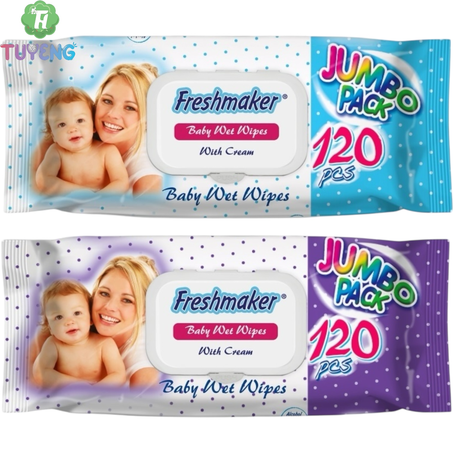 FRESHMAKER Wet Wipes Baby Jumbo 24x120pcs - TuyenG