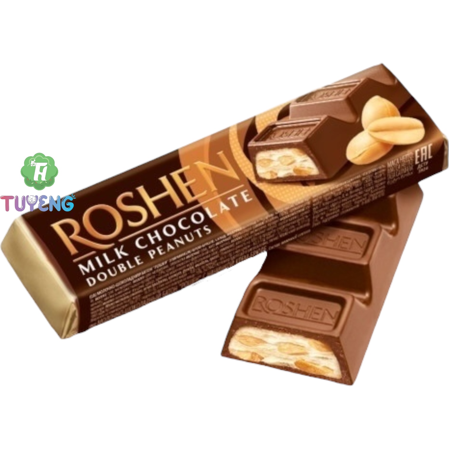 ROSHEN Milk Chocolate Double Peanuts 30x39g - TuyenG