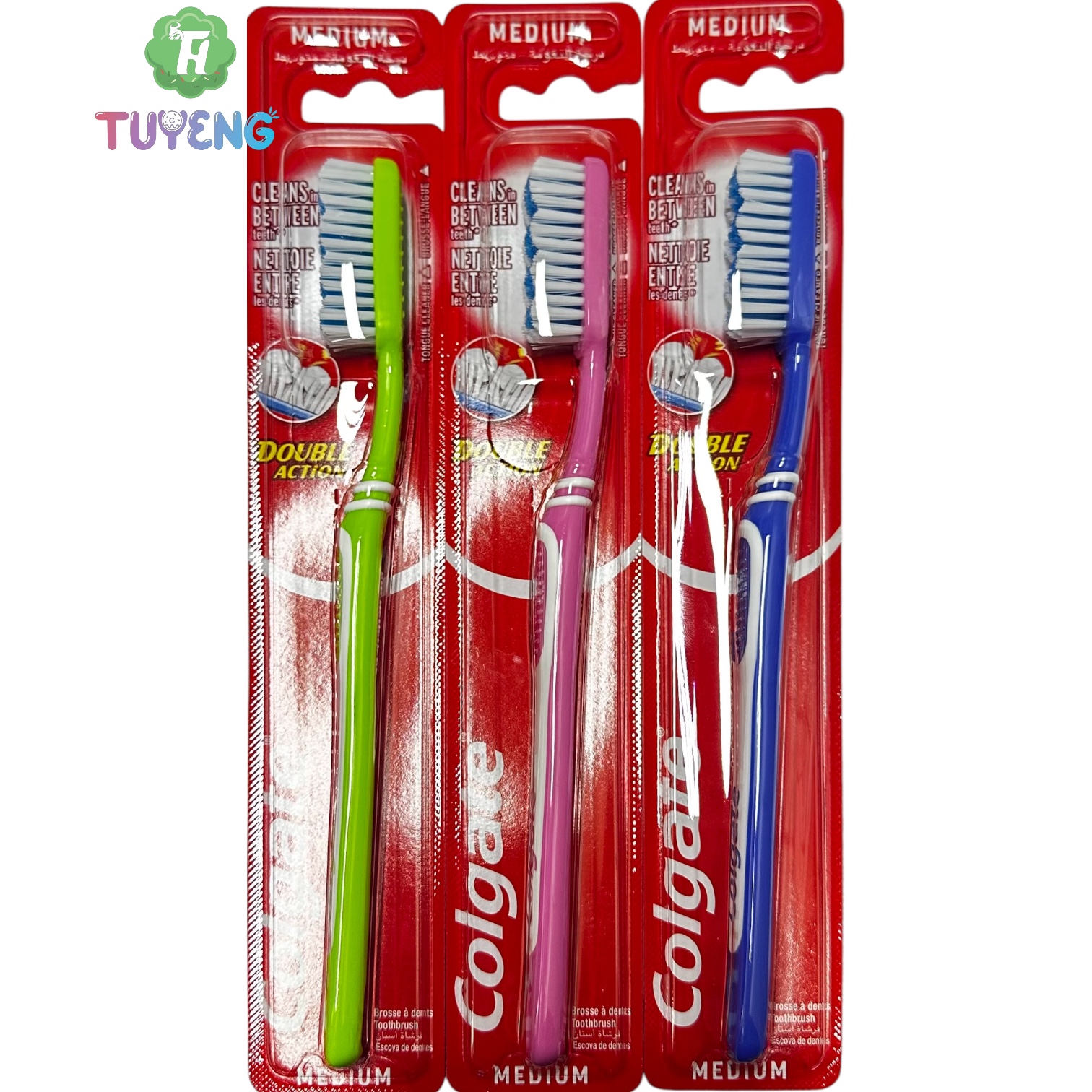 COLGATE Double Action Medium 12pcs - TuyenG