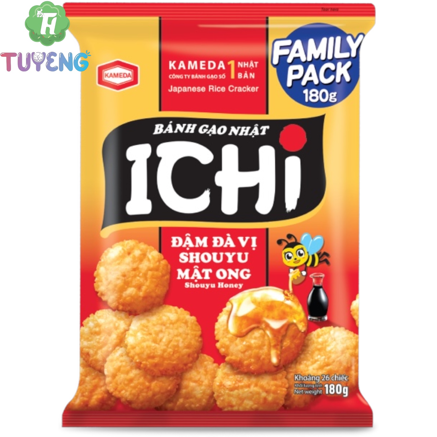 ICHI Bánh Gạo Nhật Vị Shouyu Mật Ong 20x180g Datum:02/07/2025 - TuyenG