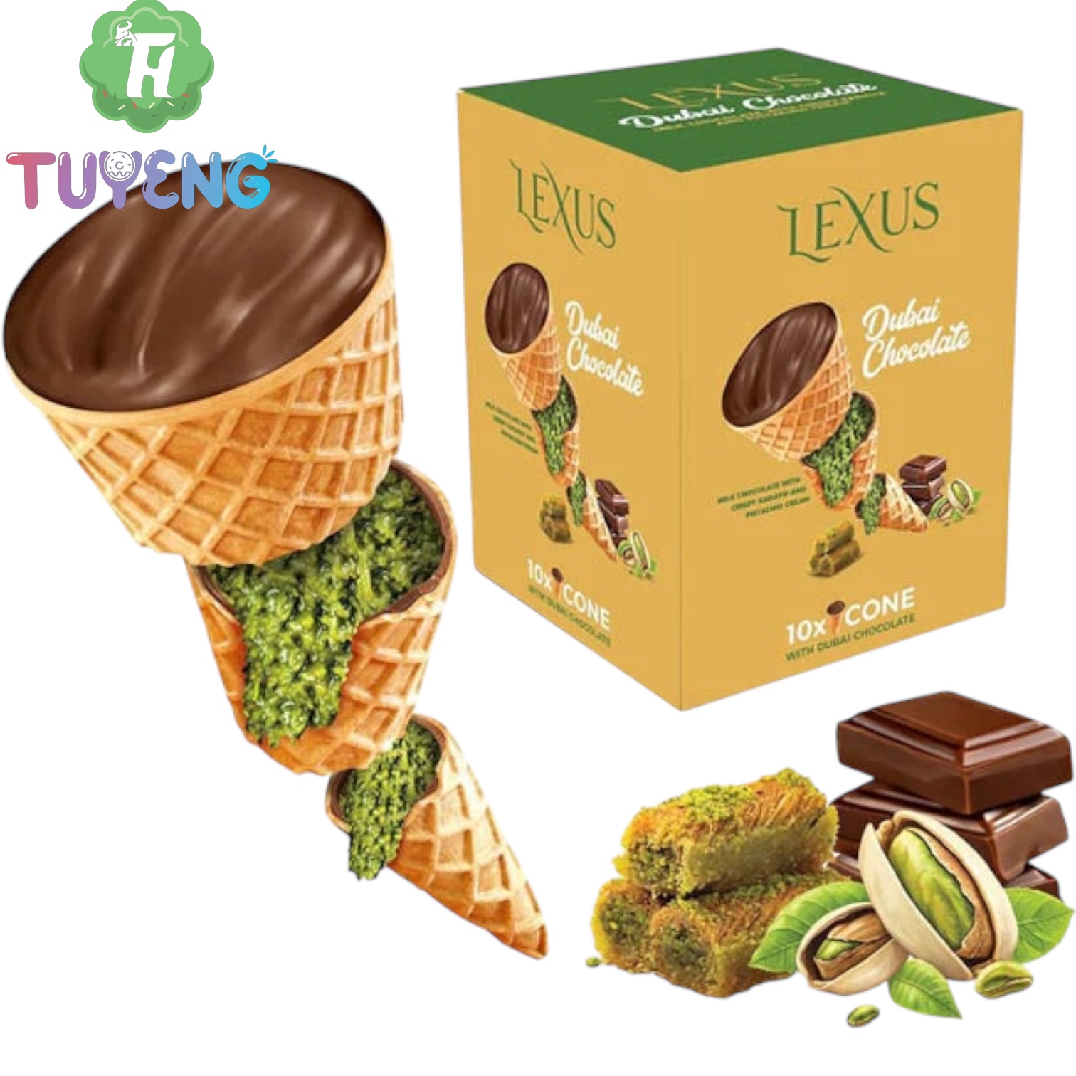 LEXUS Wafer Dubai Chocolate 24x(10x135g) - TuyenG