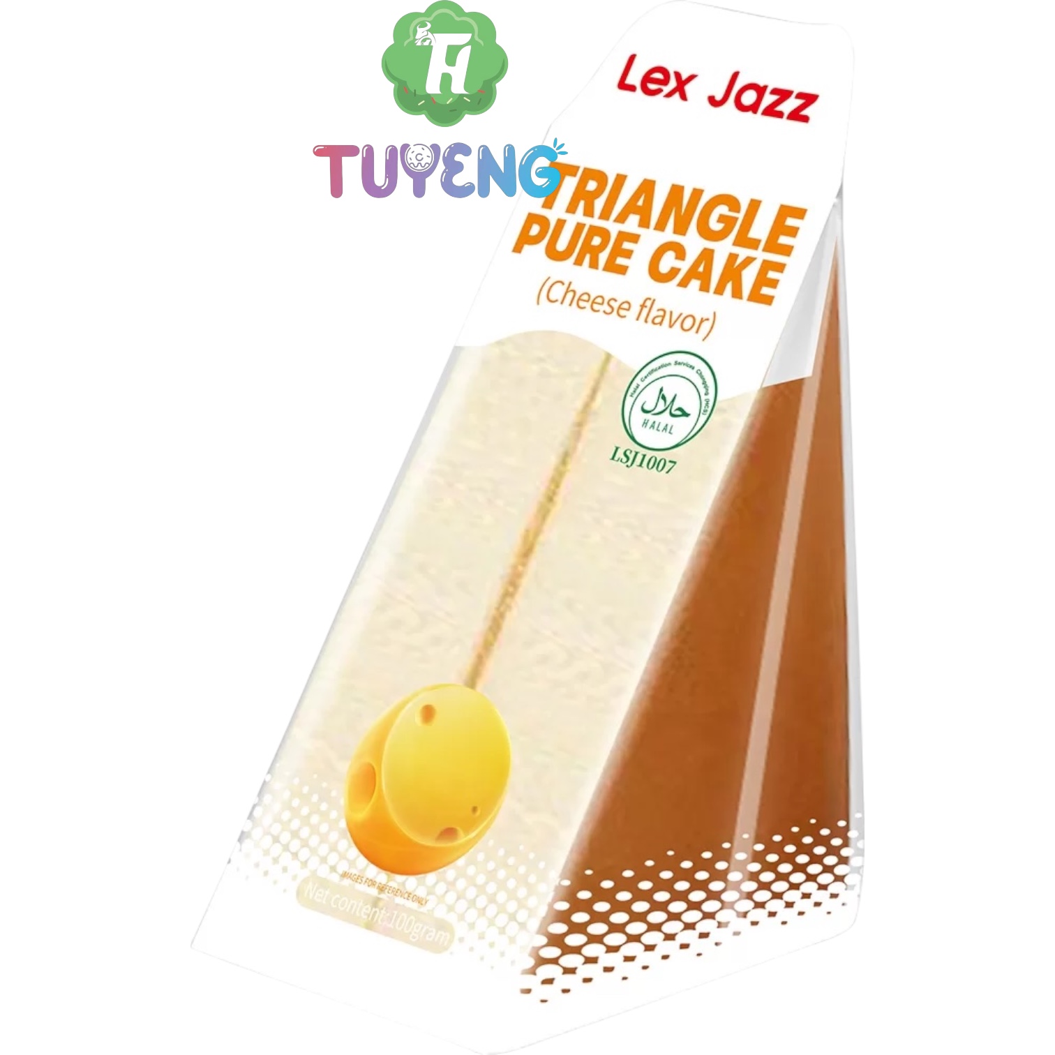 LEX JAZZ Triangular Cake Cheese 40x100g Datum:24/03/2026(bánh bông lan ...