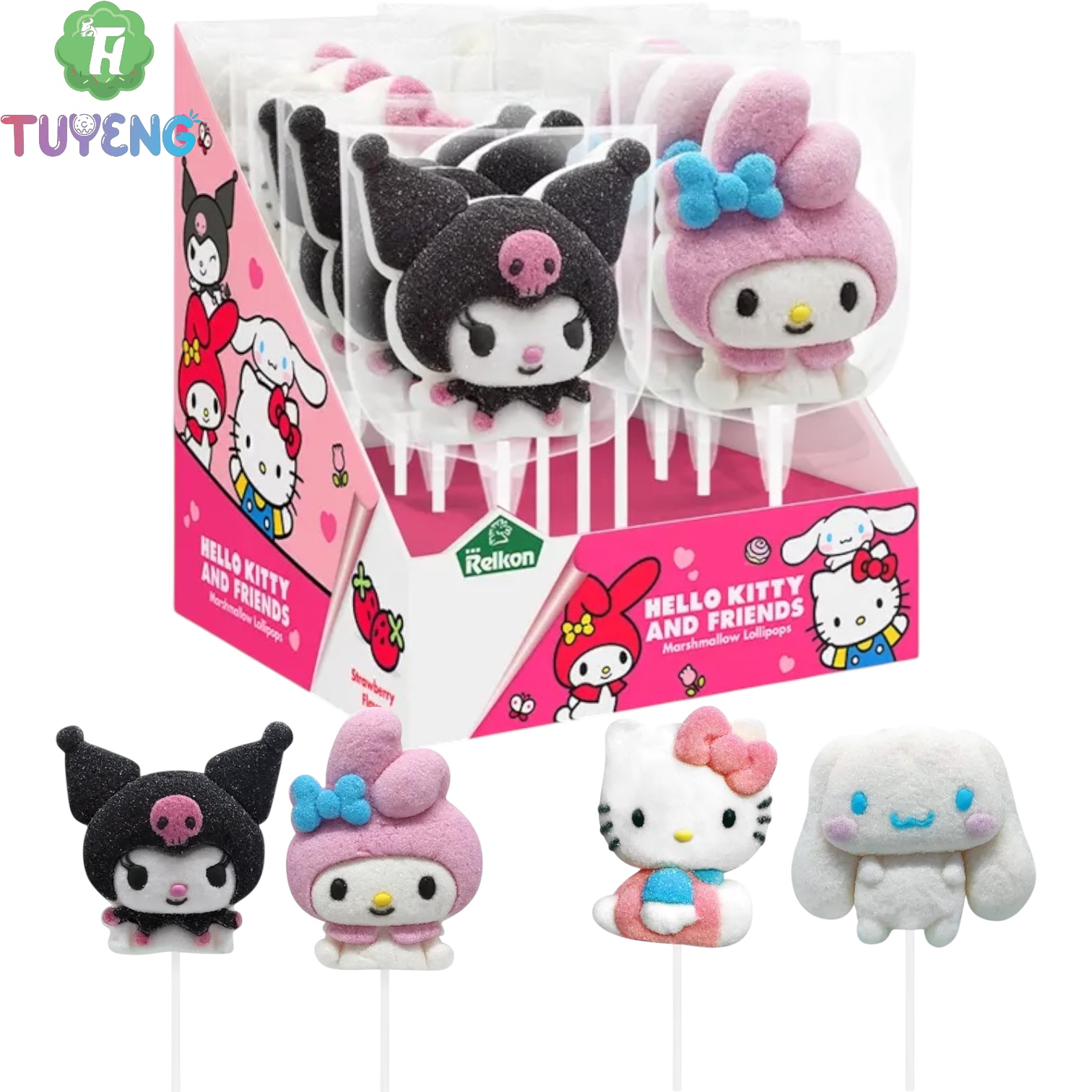RELKON Hello Kitty And Friends Marshmallow Lollipop 12x45g - TuyenG